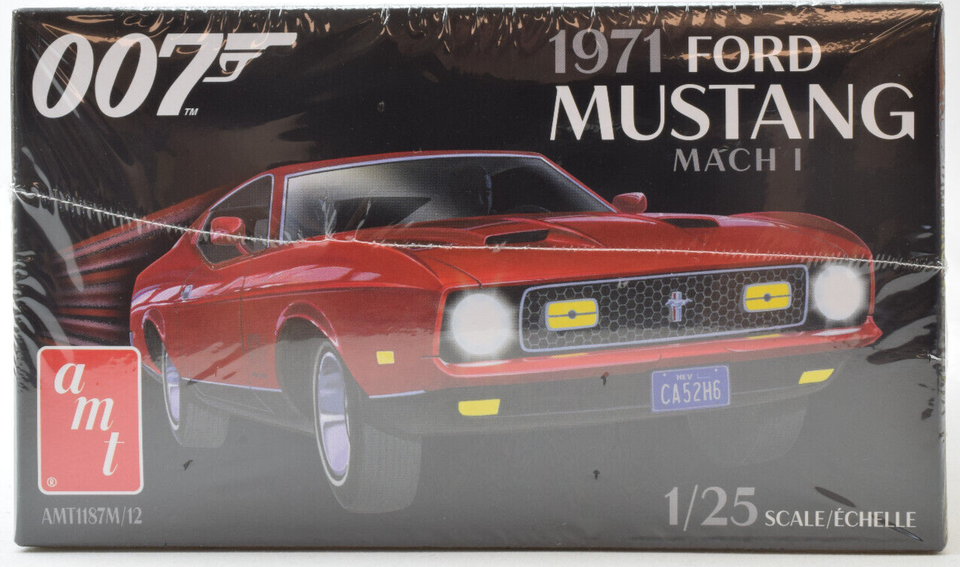 AMT James Bond 007 1971 Ford Mustang Mach I 1:25 Plastic Model Car Kit ...