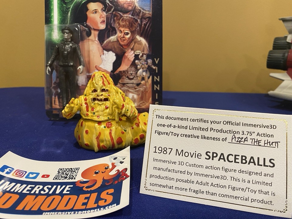 SPACEBALLS Pizza The Hutt Custom Posable Action Figure 3.75 collectable ...