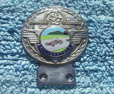 VINTAGE 1960s SILVERSTONE RACE TRACK CAR BADGE~BRITISH F1GP MOTOR ...