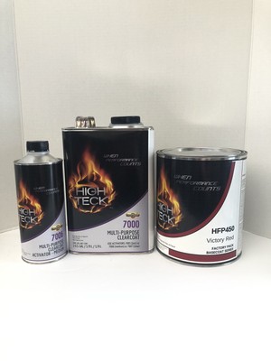 (1) Gallon Victory Red Basecoat with Gallon Clear Kit (GM Code WA9260 ...