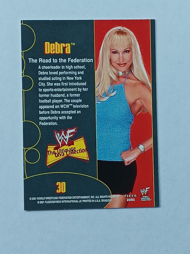 2001 Fleer WWF The Ultimate Divas Collection Debra Card #30 | eBay