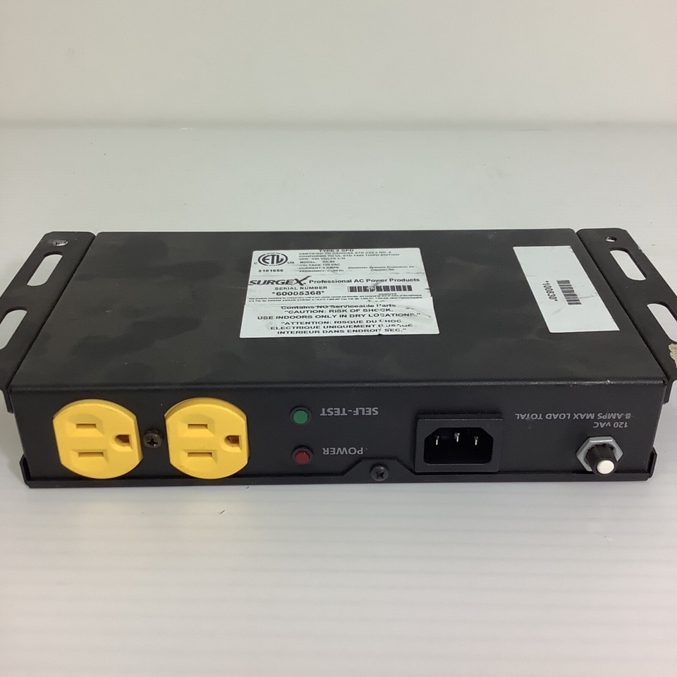 SurgeX FLATPAK Series Mode SA-82 120V 8A AC Power Conditioner Surge ...