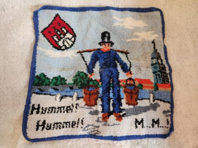 Humme! Humme! M...M...! German Velour Washcloth - Man Carrying Water ...