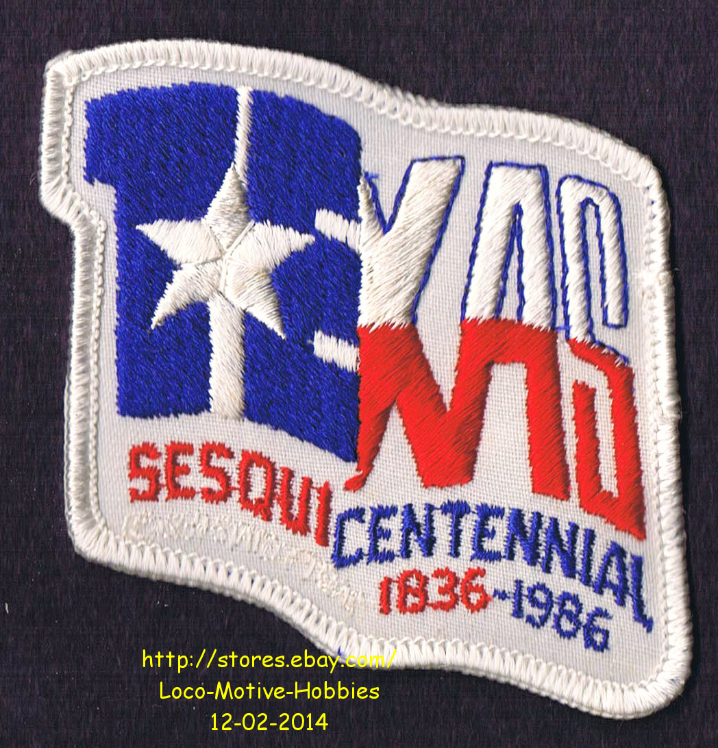 LMH PATCH Badge TEXAS SESQUICENTENNIAL Celebration 1836 1986 Flag Lone ...