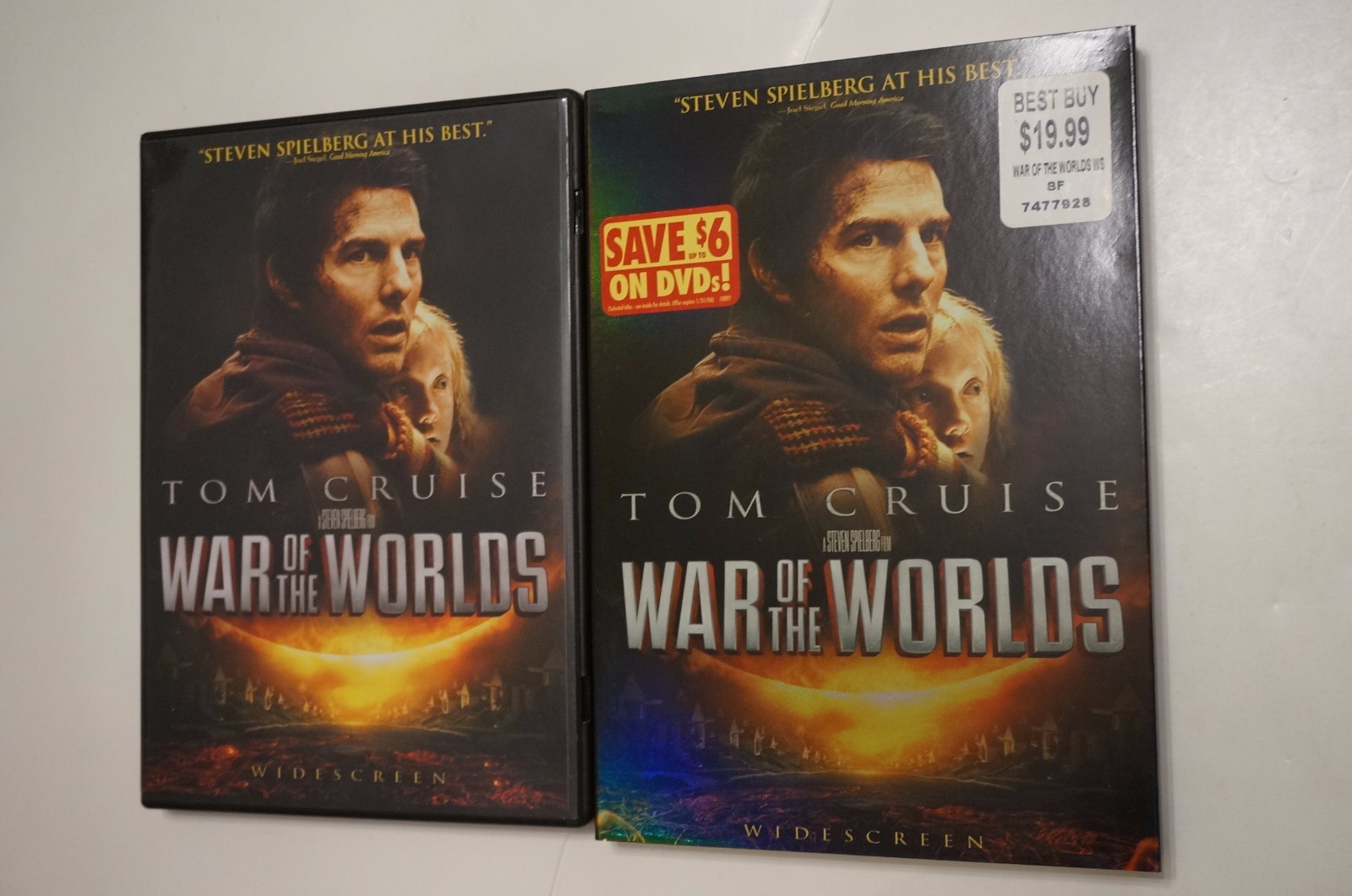 War of the Worlds (DVD, 2005, Widescreen) with slipcover - Tom Cruise ...