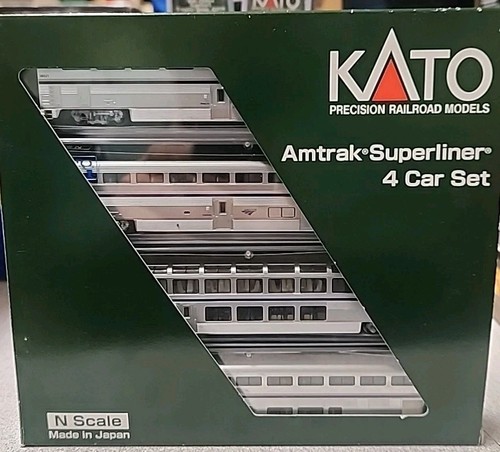 KATO 106-3515 Amtrak Superliner 4 Car Set - A Phase IVb | eBay