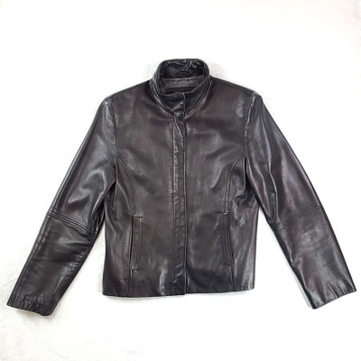 Kenneth Cole Reaction Women's SOFT Genuine Leather Motorcycle Style Zip ...