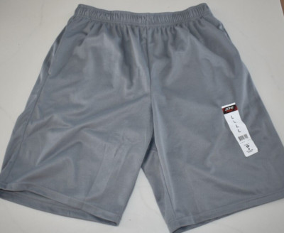 New Mens Zone Pro Athletic Shorts Light Gray Drawstrings Pockets MANY ...