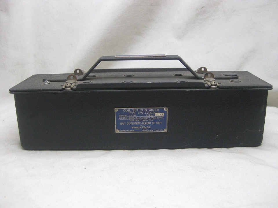 vintage NAVY DEPARTMENT RU-16 DUAL COIL SET Military WWII 1941 receiver ...