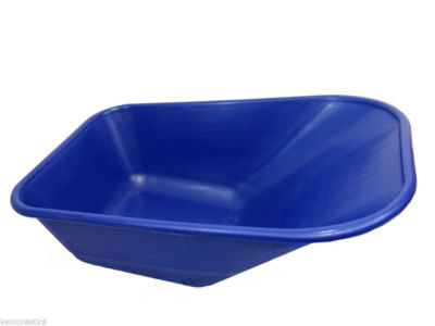BLUE Replacement Wheelbarrow Plastic Body Barrow 110 Litre NO HOLES ...