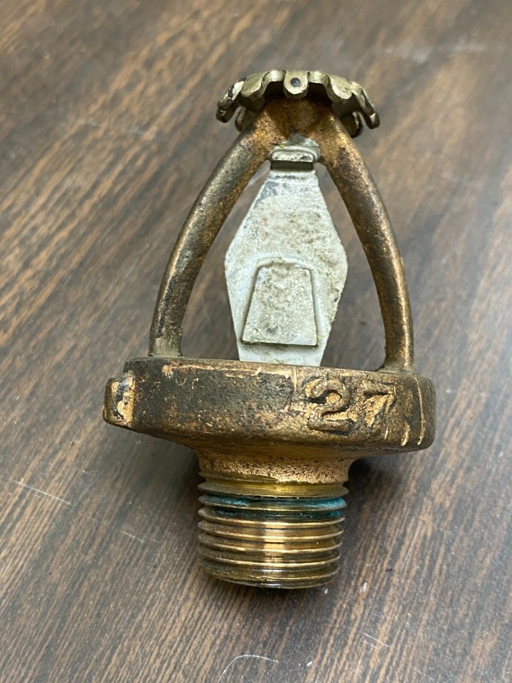 Antique Grinnell F Model A Brass Conventional Fire Sprinkler 155 Deg ...