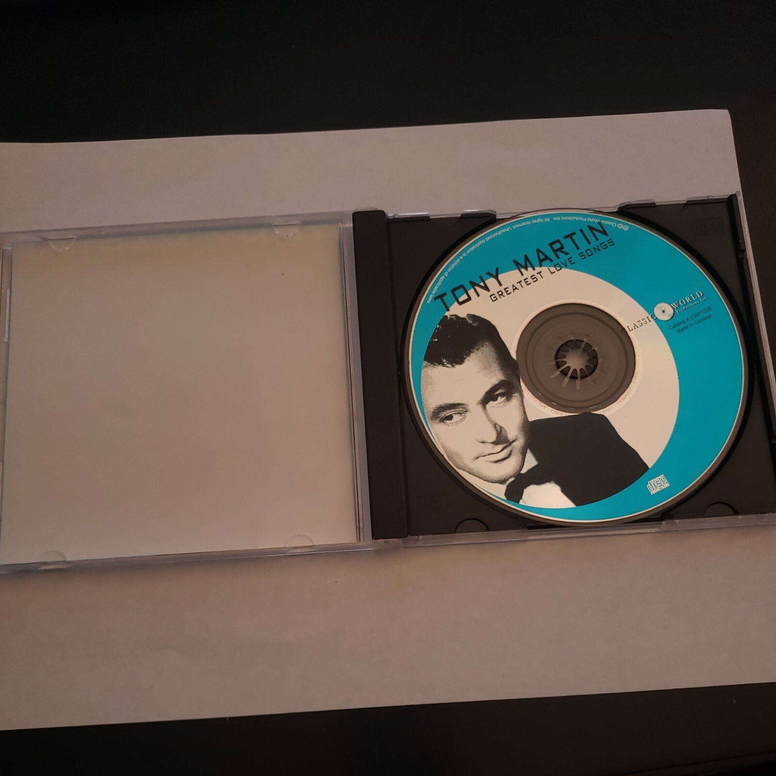 Greatest Love Songs by Tony Martin (CD, 2000, Classic World Productions ...