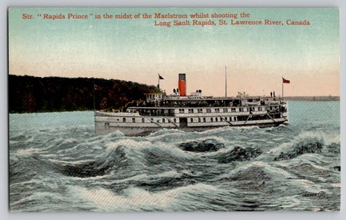 1910s Steamer Rapids Prince Long Sault Rapids St Lawrence River Canada ...