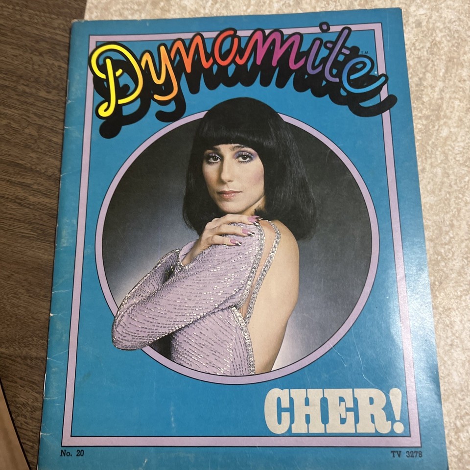 Lot Of 9 Dynamite Magazines Cher Bruce Lee Love Bug 6 Million Dollar ...