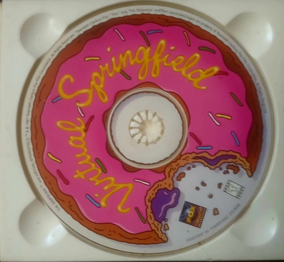 The Simpsons' Virtual Springfield (1997 Fox Interactive) - CD-ROM PC ...