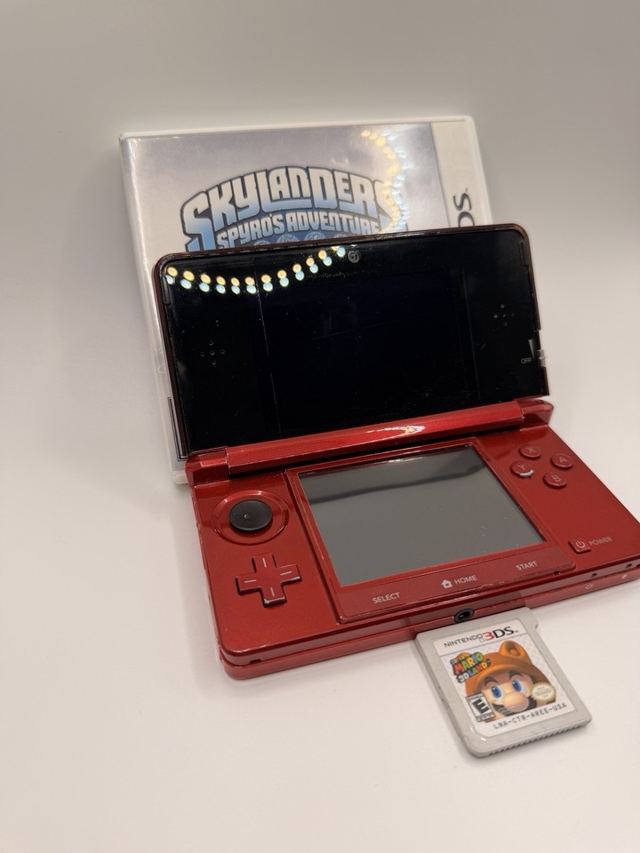 Nintendo 3DS Handheld System~Flame Red & Super Mario 3D Land | eBay