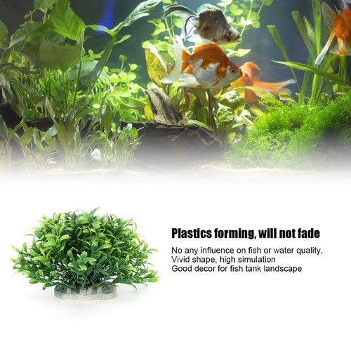 Vivid Plastic Water Plant for Aquarium Fish Tank Decoration Realistic ...