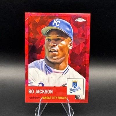 2022 Topps Chrome Platinum Anniv - Bo Jackson #290 Red Atomic Refractor ...