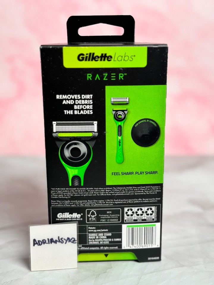 NEW Gillette x Razer Men Razor Limited Edition Gillette Labs Razer ...