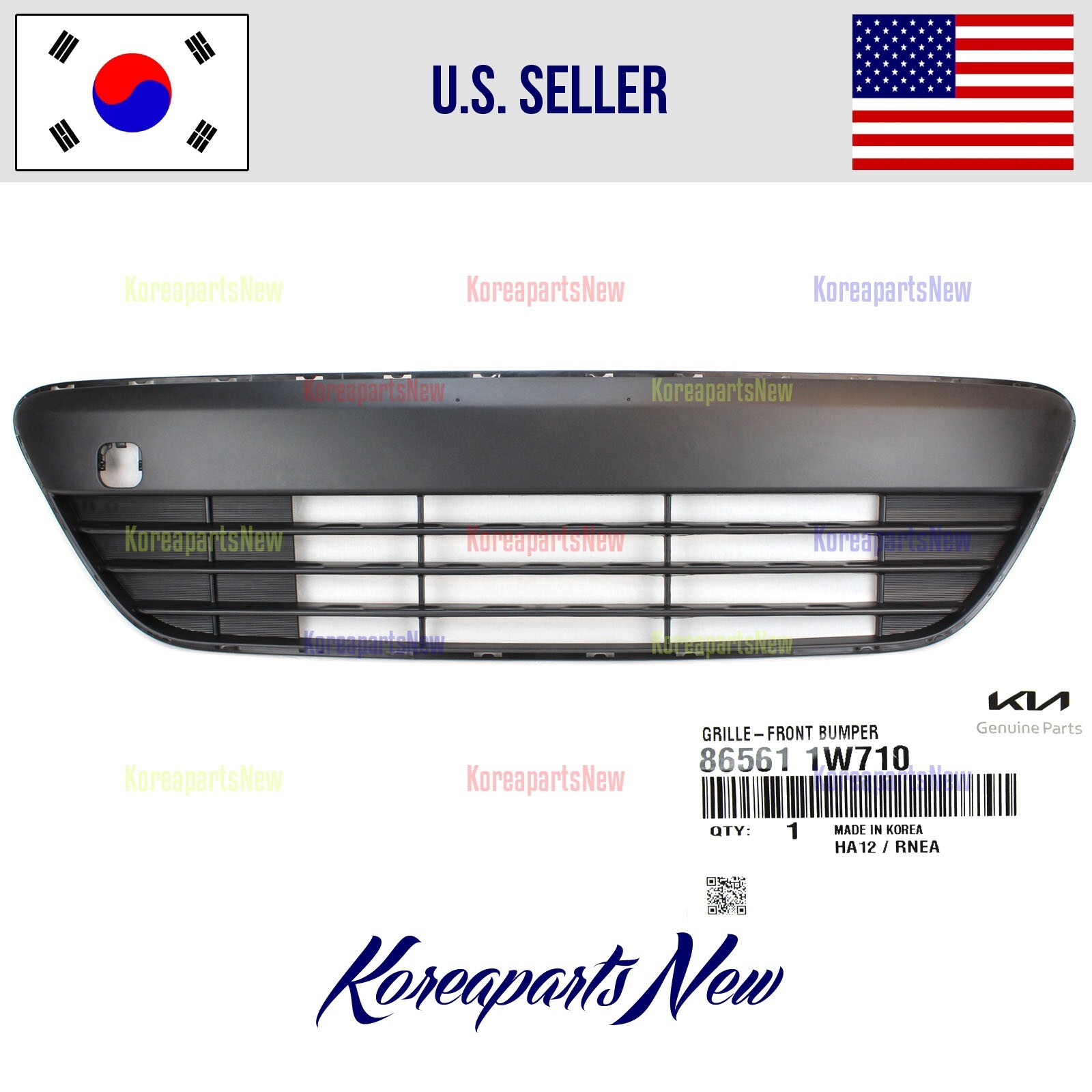 Front Bumper LOWER Grille ⭐GENUINE⭐ 865611W710 fits KIA RIO Hatchback ...