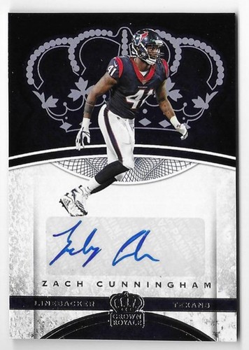 2017 Panini Crown Royale Autograph Zach Cunningham Rookie Houston ...