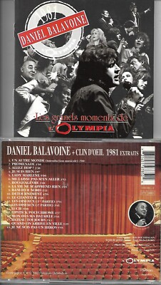 CD DANIEL BALAVOINE + CLIN D'OEIL 1981 EXTRAITS LES GRANDS MOMENTS DE L ...