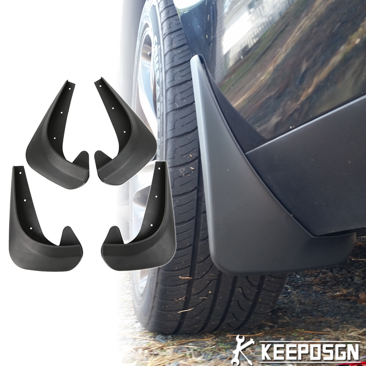 For Chrysler 300 300C Matte Splash Mud Flaps Guard Mudguards Fender ...