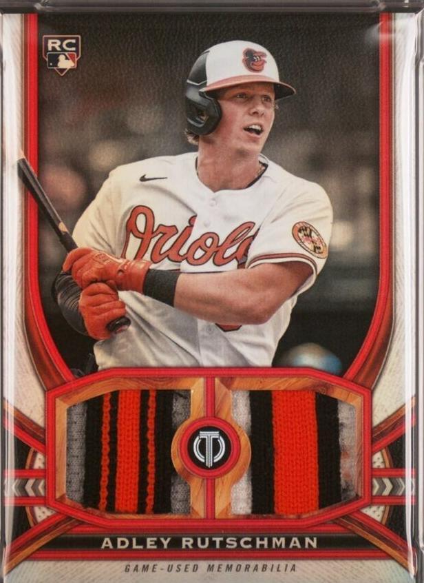 2023 Topps Tribute - Dual Relics Adley Rutschman #DR-ARU Red /10 (MEM ...