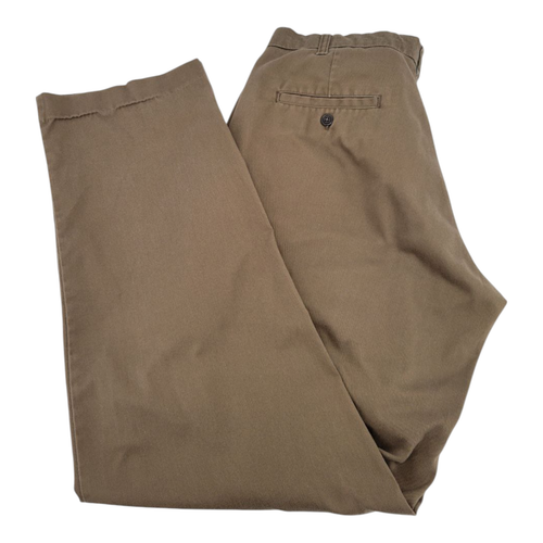 WearGuard UPS Work Pants Mens Brown Flat Front Utility Chinos 33x33 RN ...
