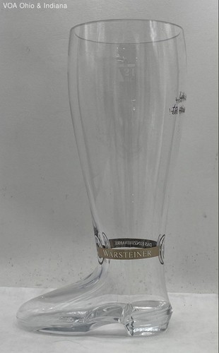 Warsteiner Germany Clear Glass Bierstiefel 13" Boot Beer Stein | eBay