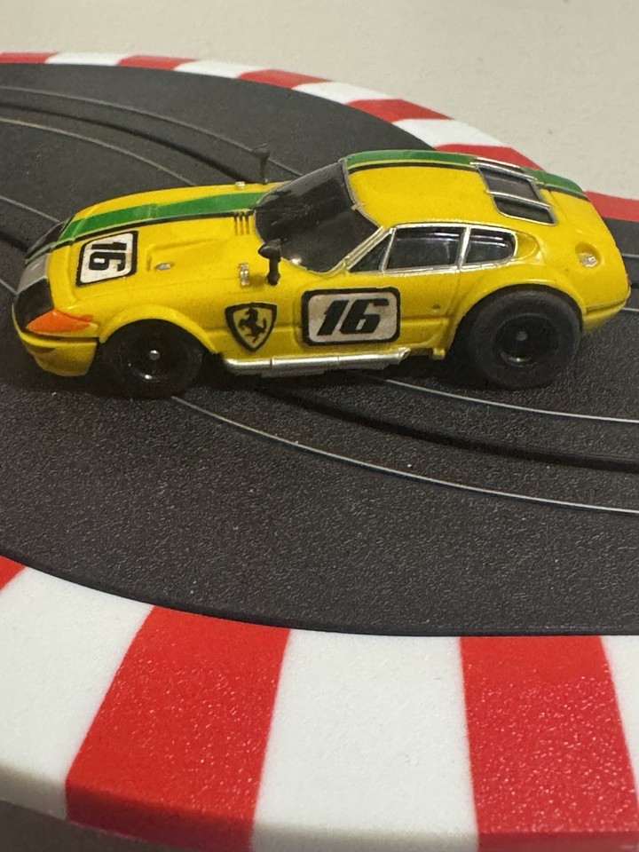Aurora Tomy AFX G-Plus Ferrari Daytona Coupe #16 SRT Chassis HO Slot ...
