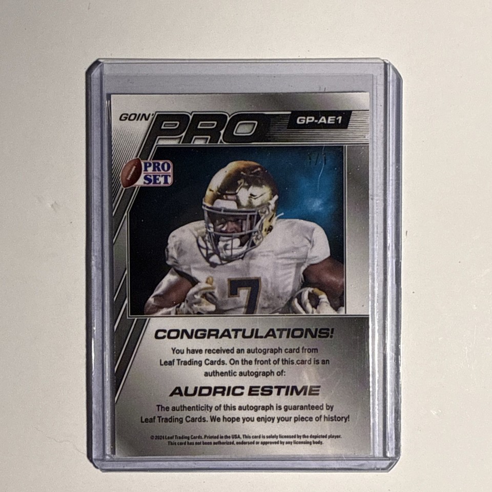 2024 LEAF PRO SET METAL AUDRIC ESTIME ROOKIE RC AUTO 1/1 | eBay