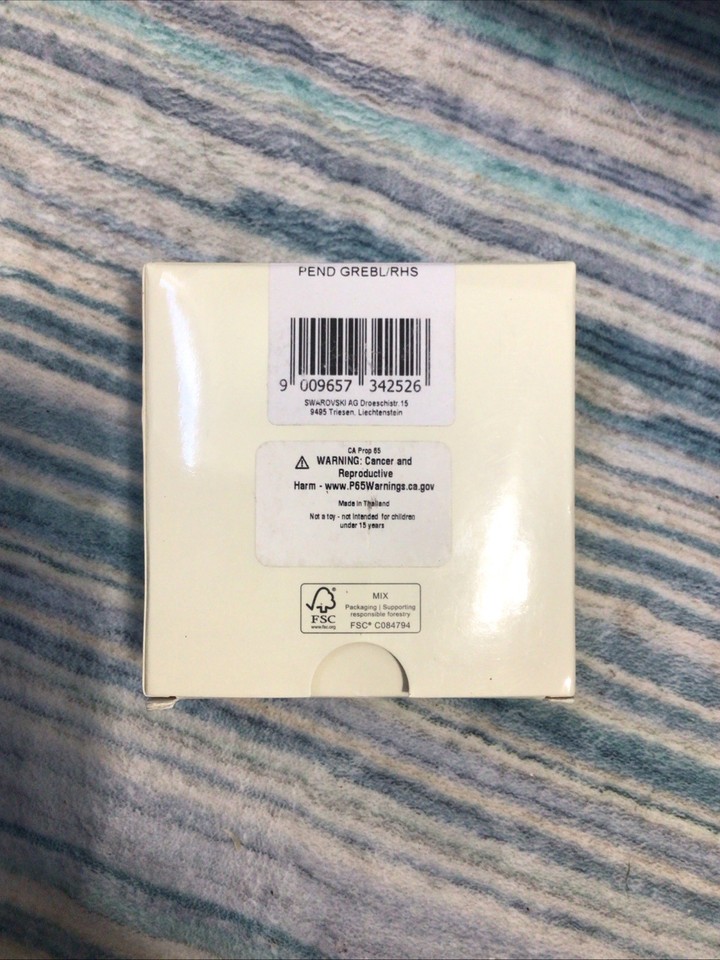 Swarovski Crystal Symbolica pendant Star, Blue, Rhodium plated NEW | eBay