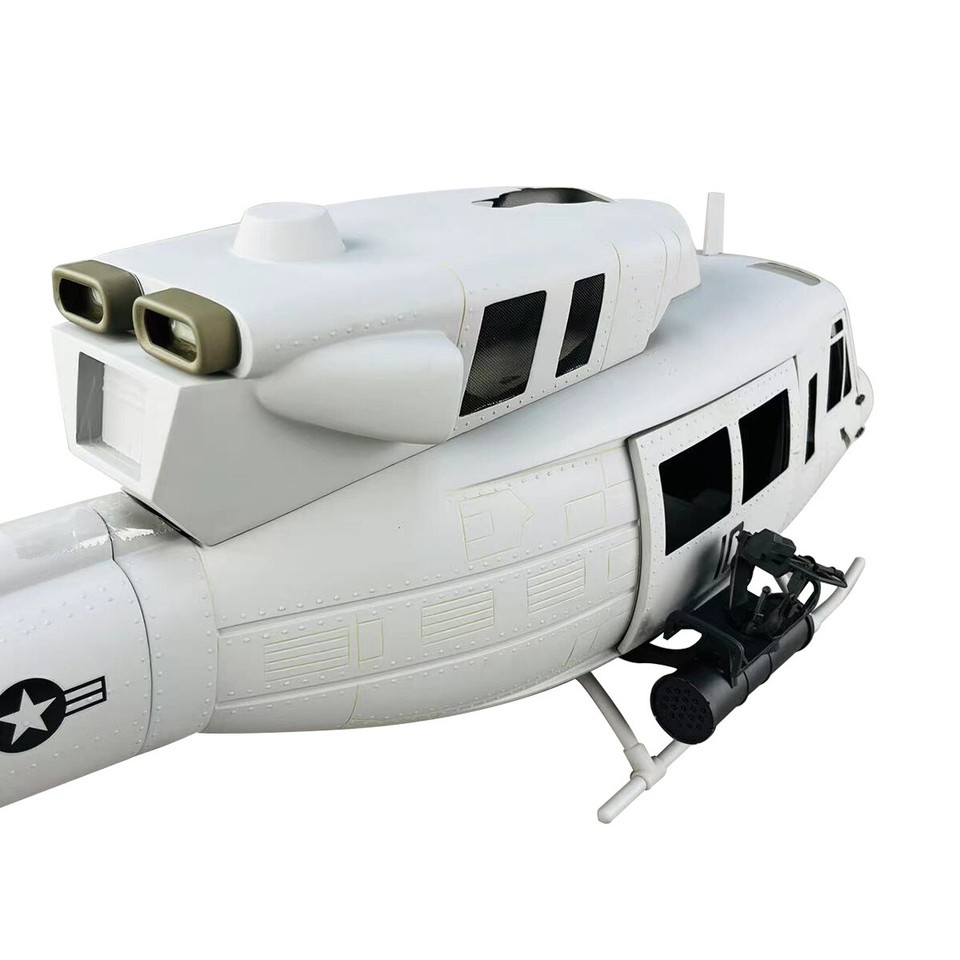 Grey Painting 500 Iroquois UH-1N RC Helicopter Fuselage 500 Size Bell ...