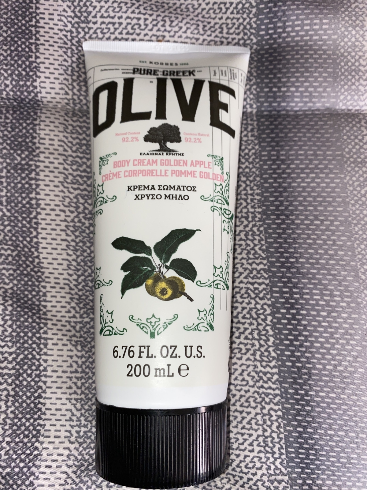New Korres Pure Greek Olive Body Cream GOLDEN APPLE6.76oz 200ml Factory ...