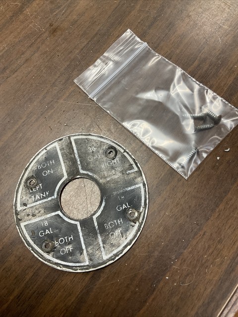 Cessna 172 Fuel Selector Placard P/N 0511167-12 for sale online | eBay