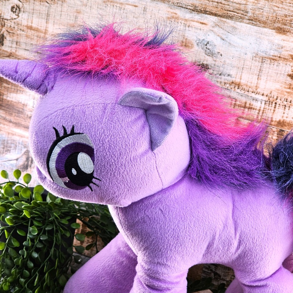 My Little Pony Stuffed Animal Plush Toy Twilight Sparkle Purple Unicorn ...