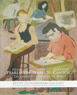 PHILIP PEARLSTEIN c1946-47 Art Class Art Gallery Exhibit Ad-2015 | eBay