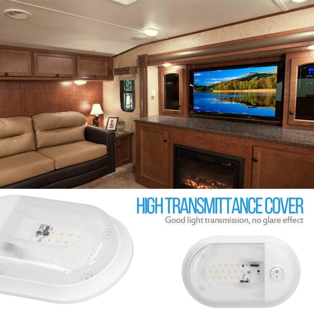 Travel Trailer Interior Light Covers