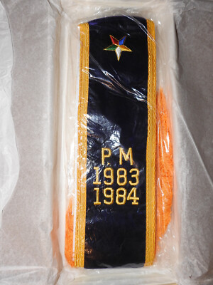 OES Order of the Eastern Star vintage Past Matron sash | eBay