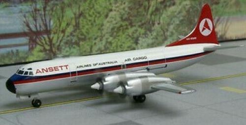 Aeroclassics ACVHRMB Ansett Air Cargo Lockheed L-188 VH-RMB Diecast 1/ ...