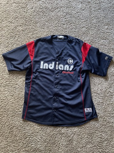 Cleveland Indians XL True Fans Button Up Jersey Baseball MLB Geniue ...
