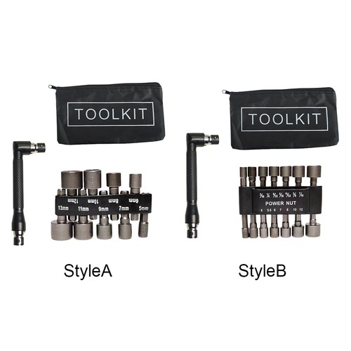 9/14 Pcs/Set Electric Wind Batch 5mm-13mm Screwdriver Set Adapter Drill Bit Tool | eBay