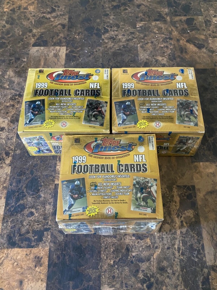 1999 TOPPS FINEST FOOTBALL FACTORY SEALED WRAPPED WAX BOX | eBay