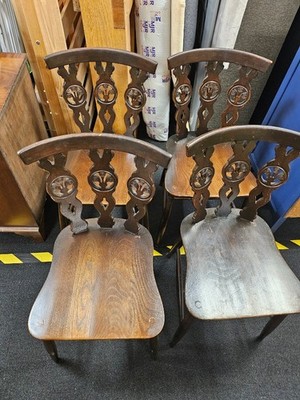 4 Ercol Dining Chairs CS S53 | eBay UK