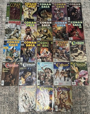 Lot of 23 Marvel Comics Conan Saga Magazines Various Issues Various ...