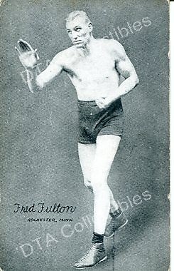 Fred Fulton 1921-Boxing Exhibit Card-Heavyweight G | eBay