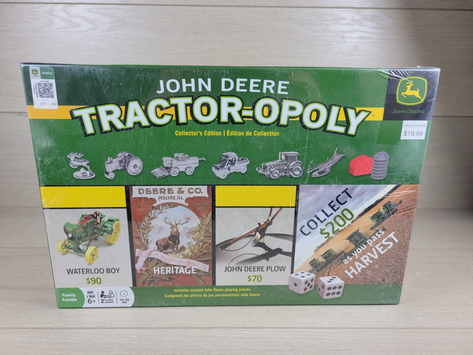 2016 JOHN DEERE TRACTOR-OPOLY BOARDGAME, NEW OLD STOCK, FACTORY SEALED ...