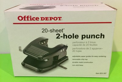 Office Depot 2 Hole Punch 20 Sheet Capacity New | eBay