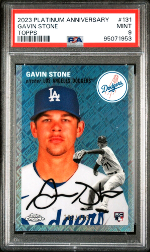 GAVIN STONE 2023 TOPPS CHROME PLATINUM 131 LOGO REFRACTOR #295/499 ...